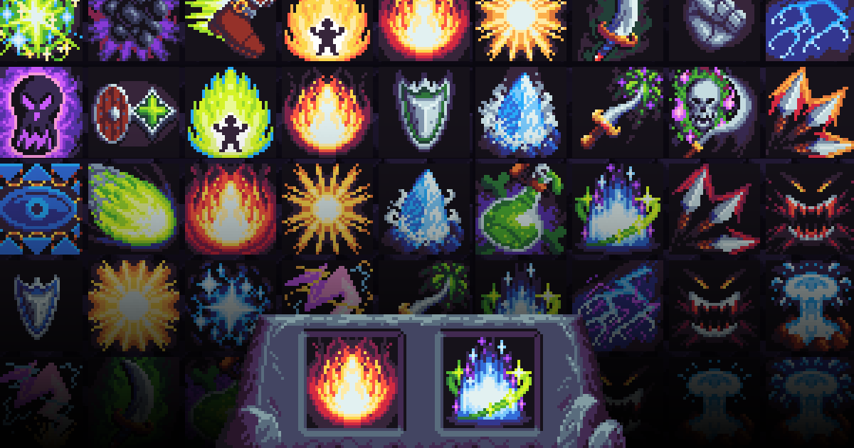 Super Pixel Skill Icons Pack 1 | 2D 아이콘 | Unity Asset Store