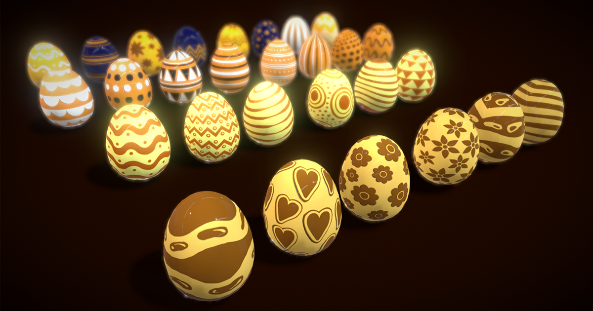 Collections Easter Eggs7 | 3D Props | Unity Asset Store