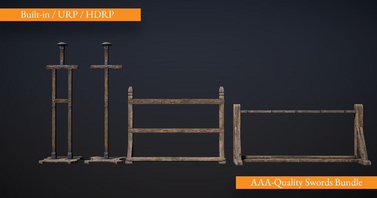 Medieval Stand Bundle Vol. 1 | 3D Historic | Unity Asset Store