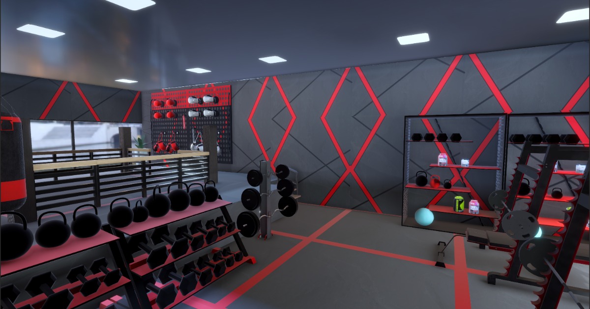 Modern Gym Interior | 3D Environments | Unity Asset Store