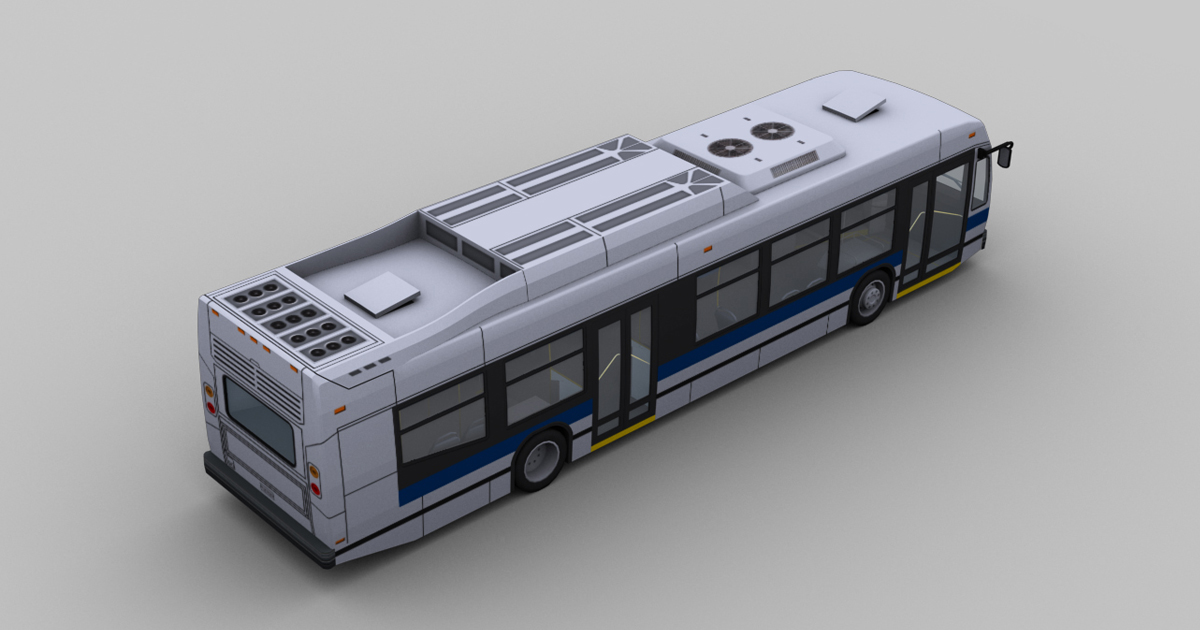 City Bus Nova Hybrid | 3D Land | Unity Asset Store