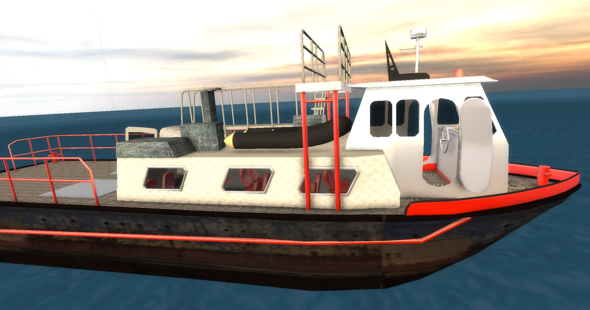 Small Tourism Boat | 3D Sea | Unity Asset Store