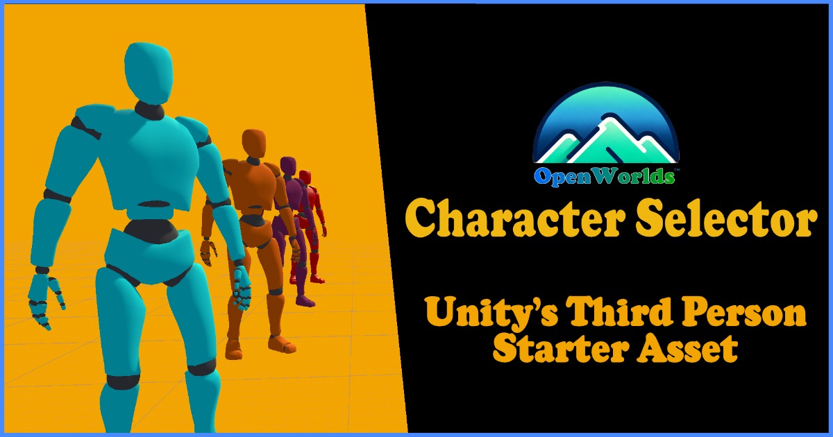 OpenWorlds Character Selector for Third Person Starter Asset | Systems | Unity Asset Store