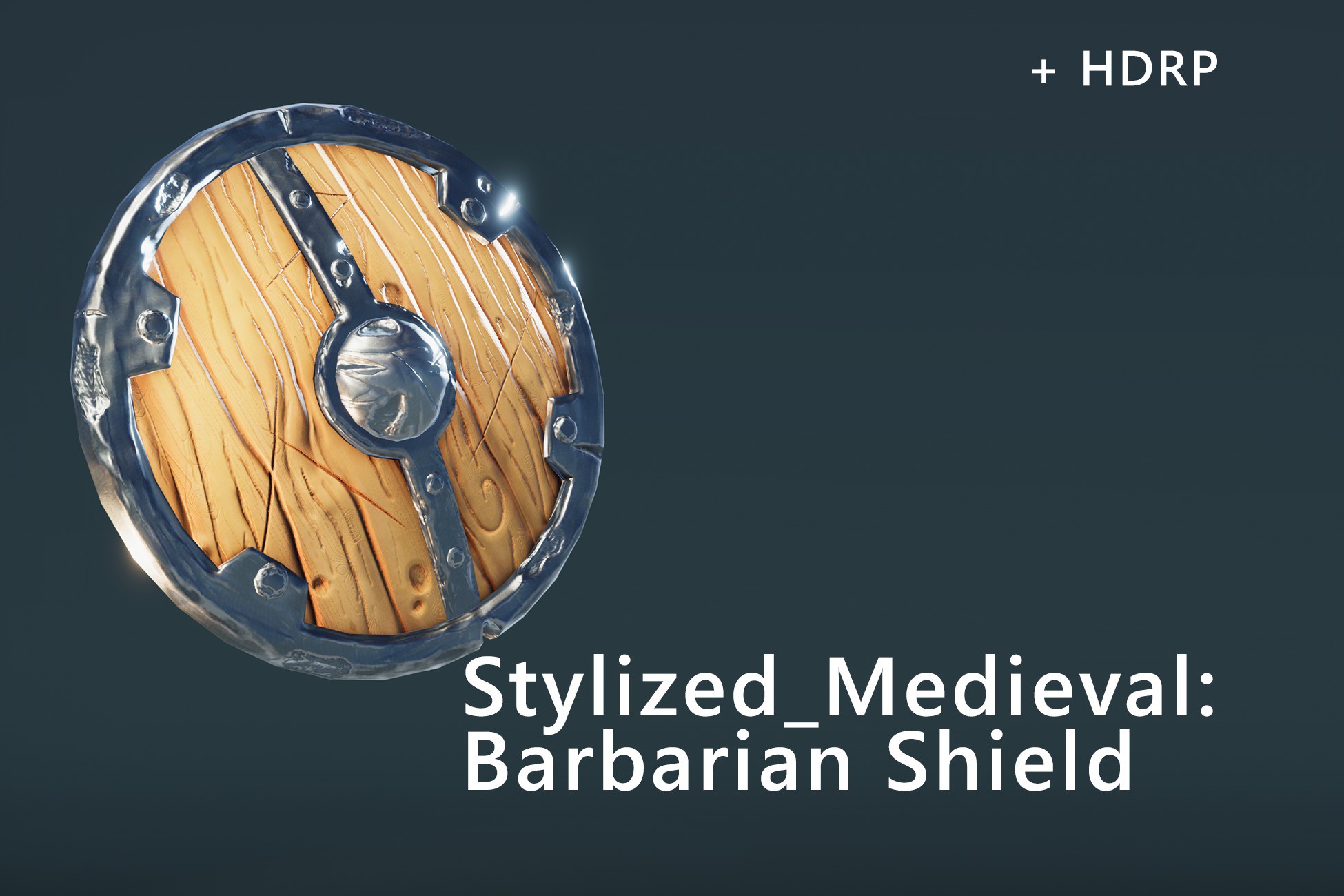 Stylized_Medieval: Barbarian Shield | 3D 武器 | Unity Asset Store