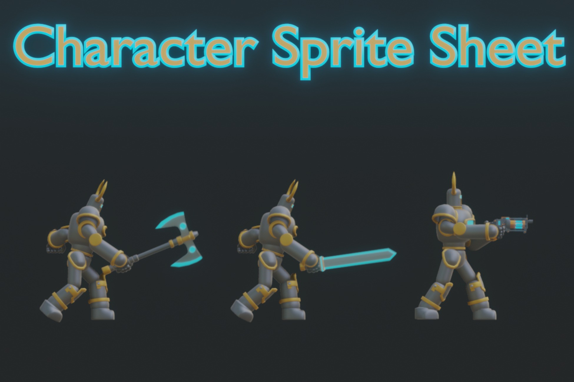 Metal Knight - 2D Character Sprite sheet | 2D Characters | Unity Asset Store