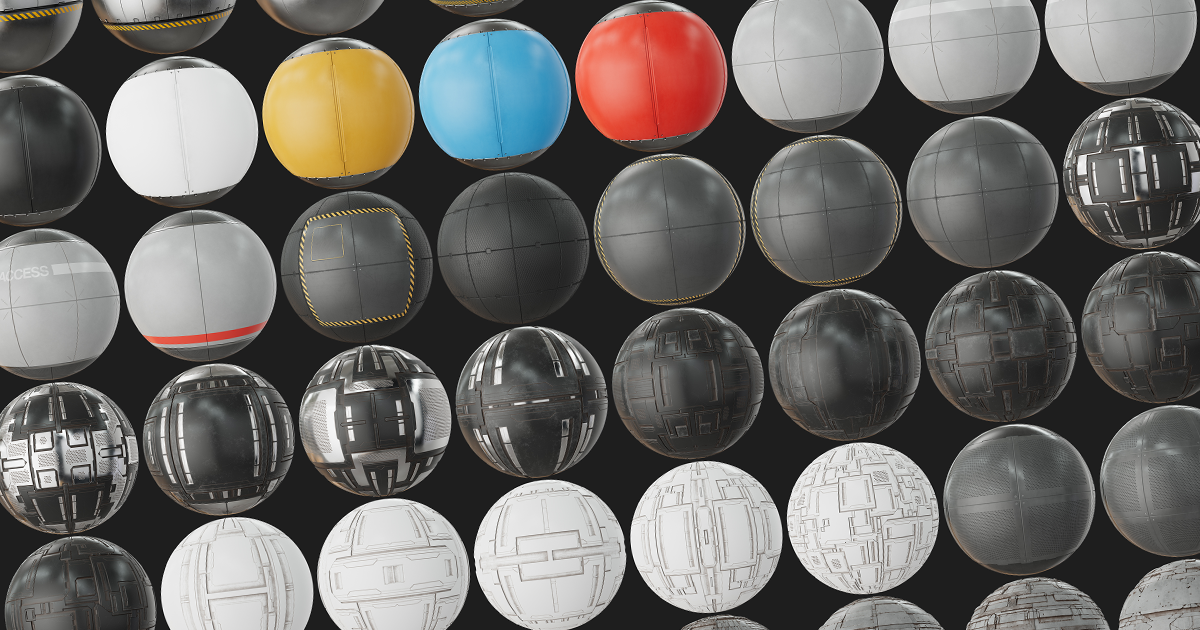 50 - 4K PBR Sci-Fi Materials vol.2 | 2D Textures & Materials | Unity ...