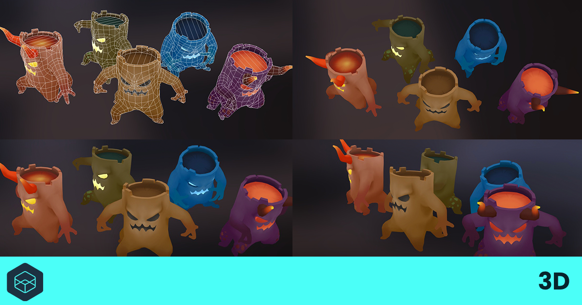 3D Characters - Stump Pack | 3D Creatures | Unity Asset Store