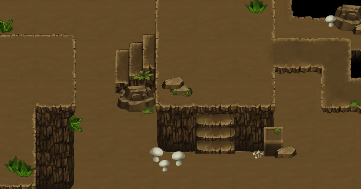 Cave - Top Down Tileset | 2D 環境 | Unity Asset Store