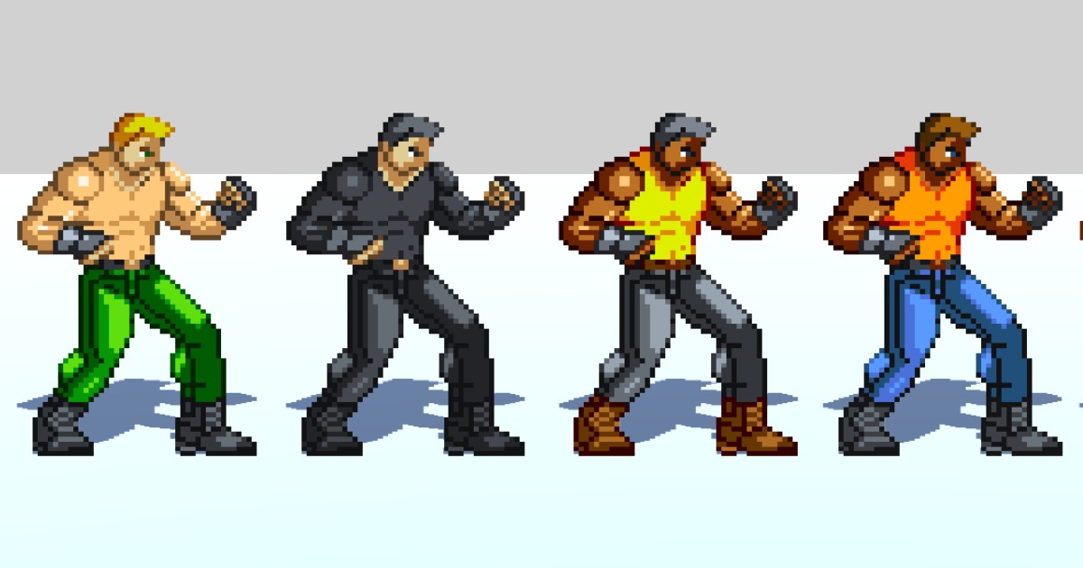 Palette Swap Retro Sprite Pixel Art - Multiple color sets for your ...