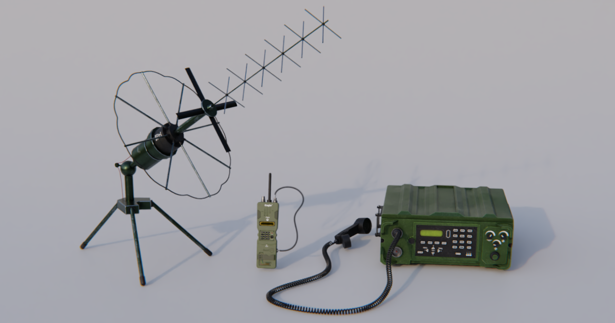 Military communication pack | 3D Props | Unity Asset Store