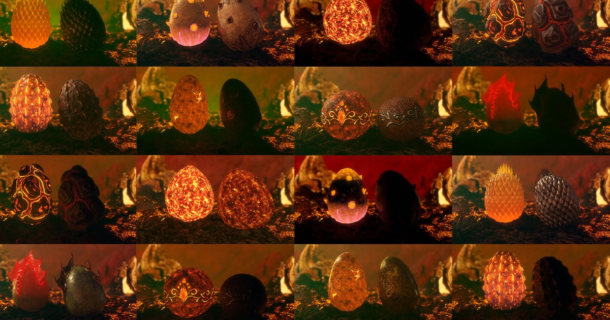 Dragon Eggs Collection vol.2 | 3D Props | Unity Asset Store