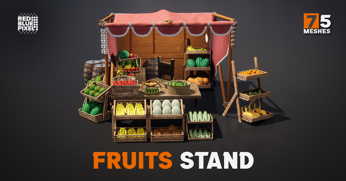Fruits Stand | 3D Props | Unity Asset Store