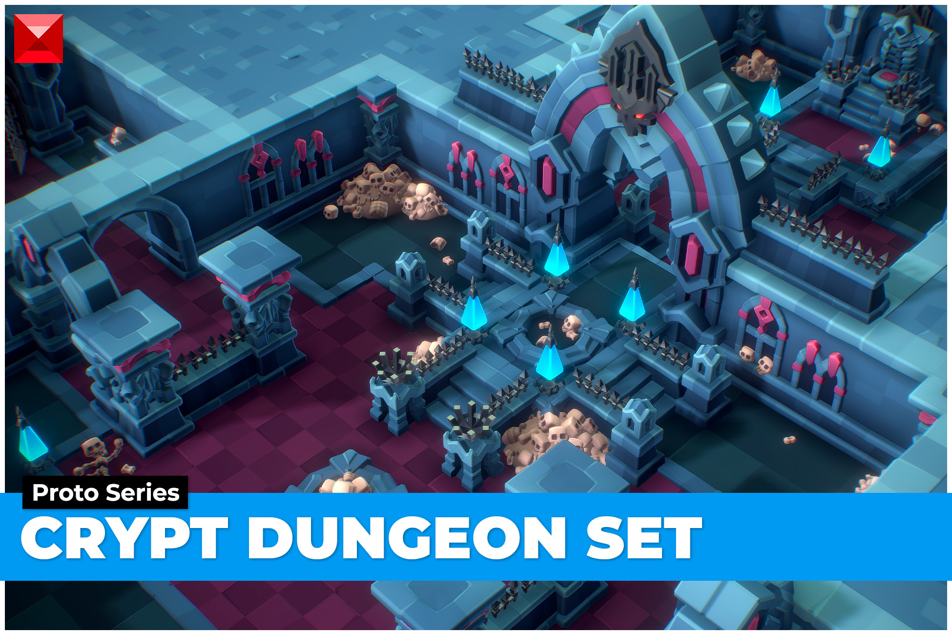 Crypt Dungeon Set - Proto Series | 3D Dungeons | Unity Asset Store