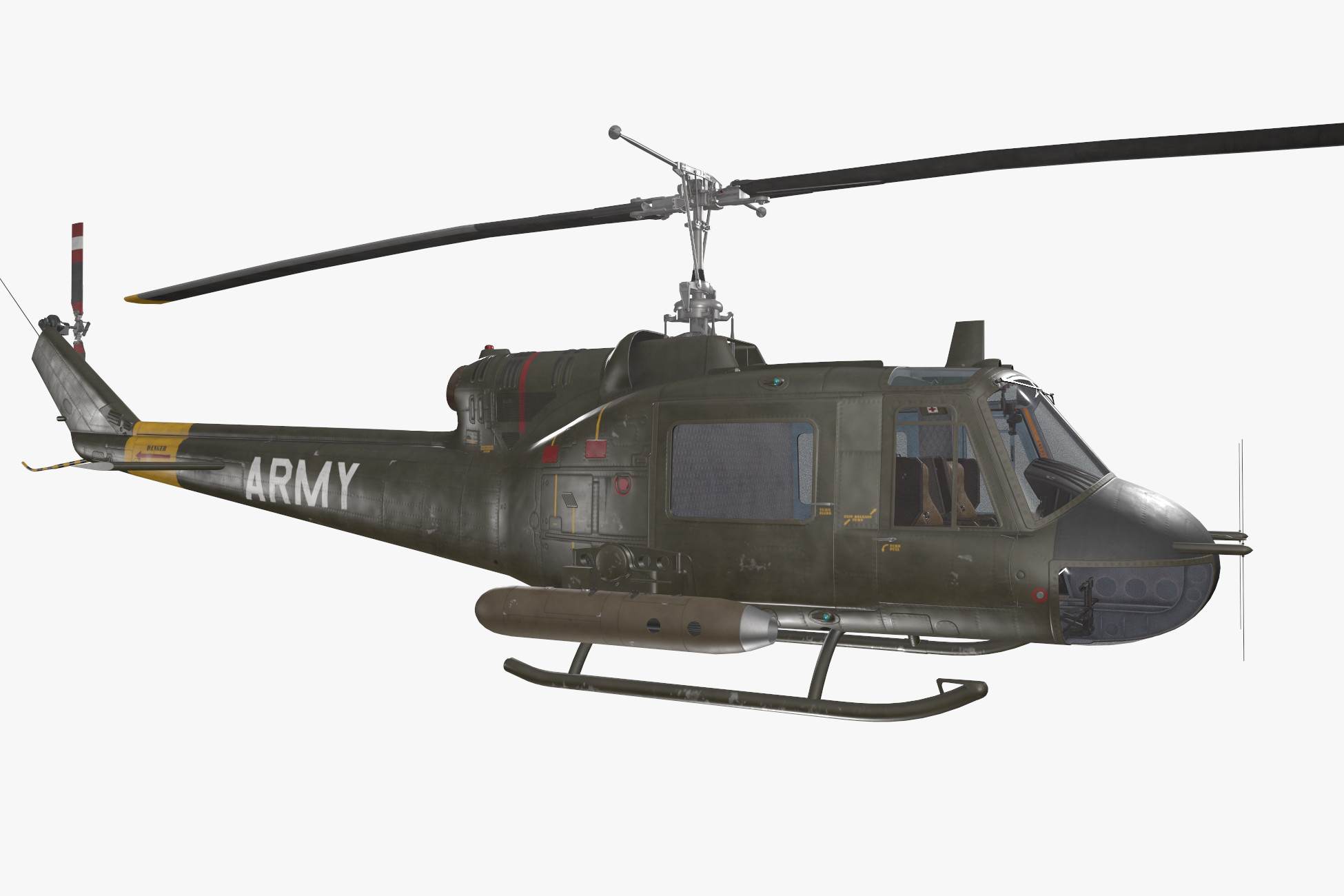 UH-1B U.S. Army Basic Animation by Pukamakara