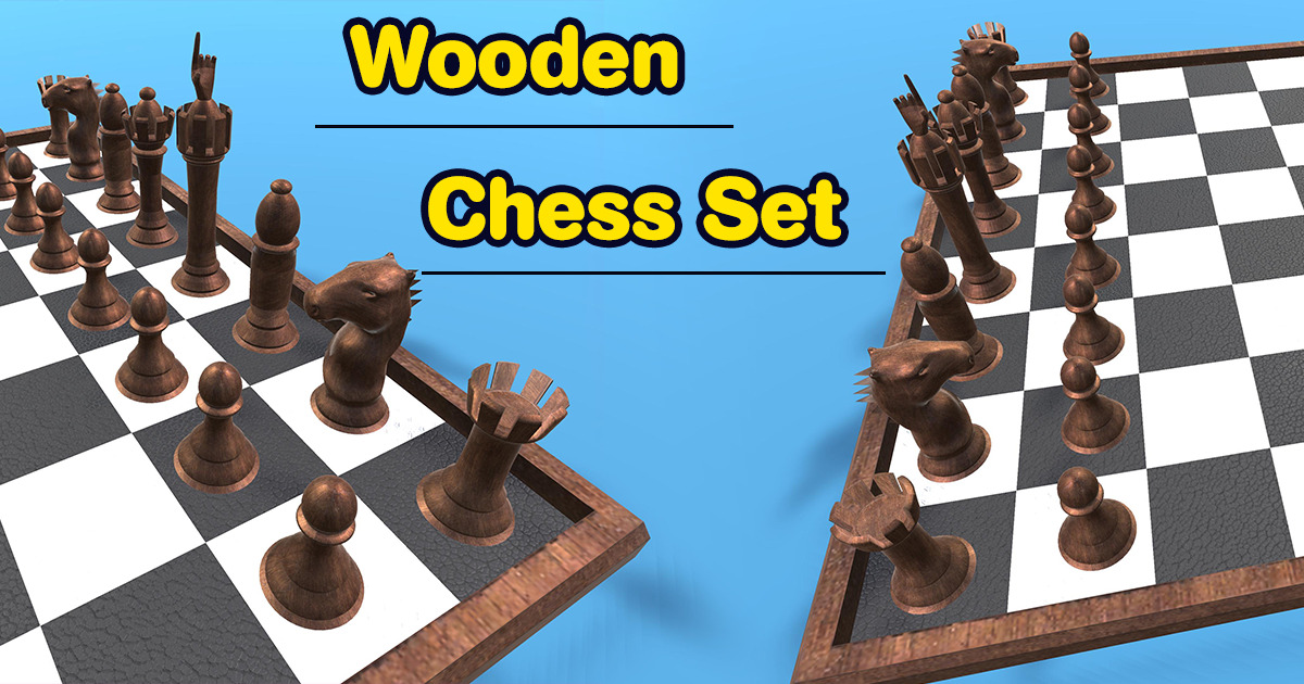 Wooden Chess Pack | 3D Props | Unity Asset Store