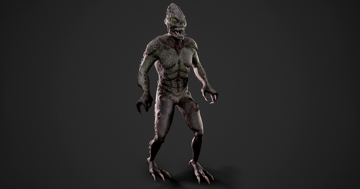 Reptile monster realistic | 3D Characters | Unity Asset Store