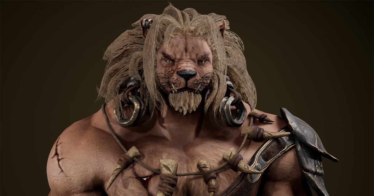 Lion Gladiator | 3D Humanoids | Unity Asset Store