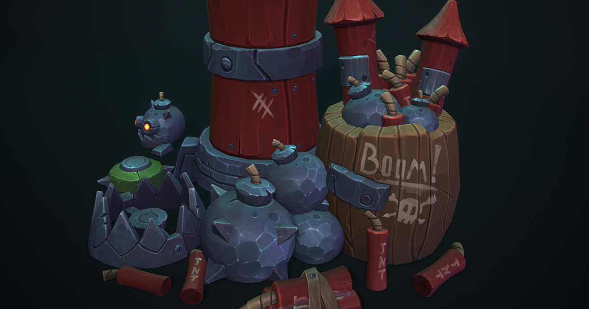 Goblin Explosives Pack | 3D Props | Unity Asset Store