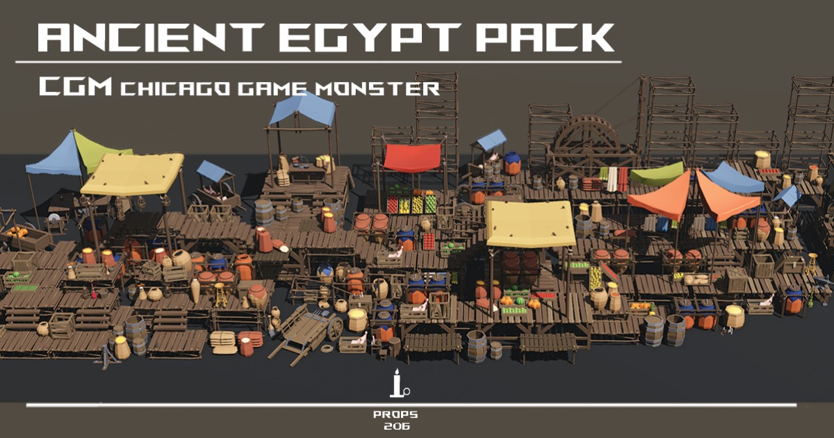 Ancient Egypt Props Pack | 3D Props | Unity Asset Store