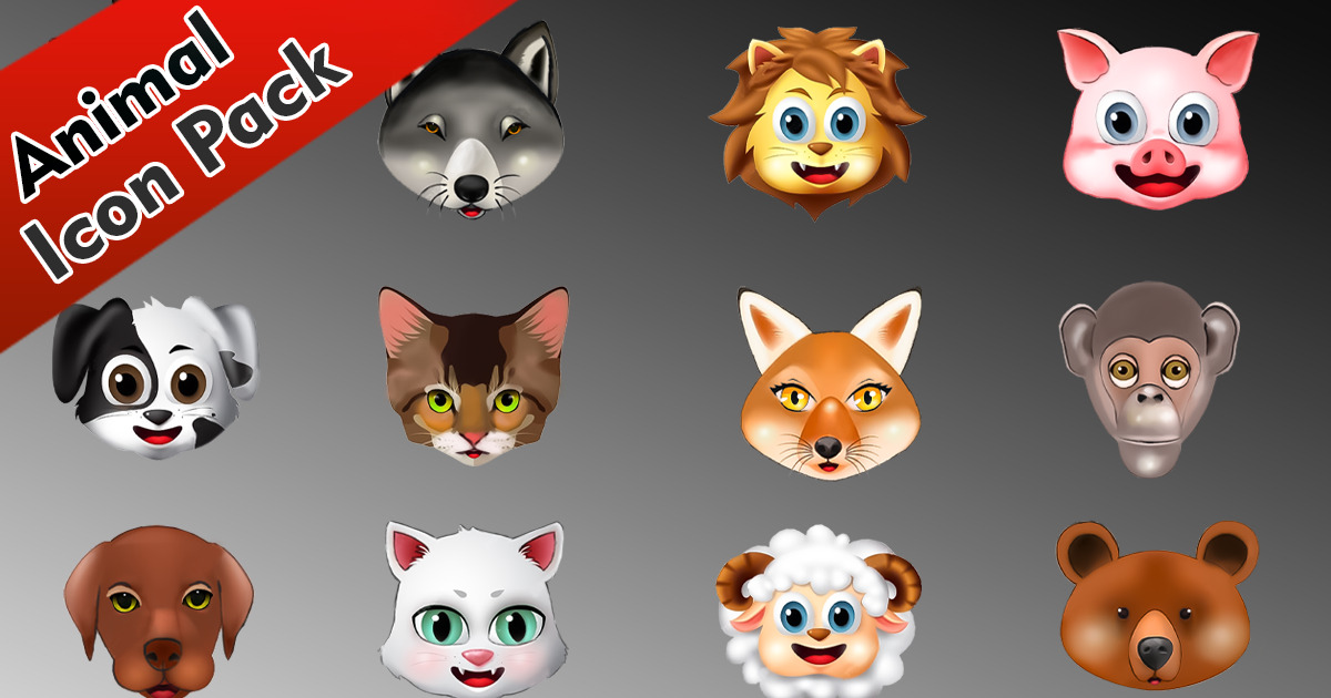 Animal Icons 2D Pack | 2D Icons | Unity Asset Store
