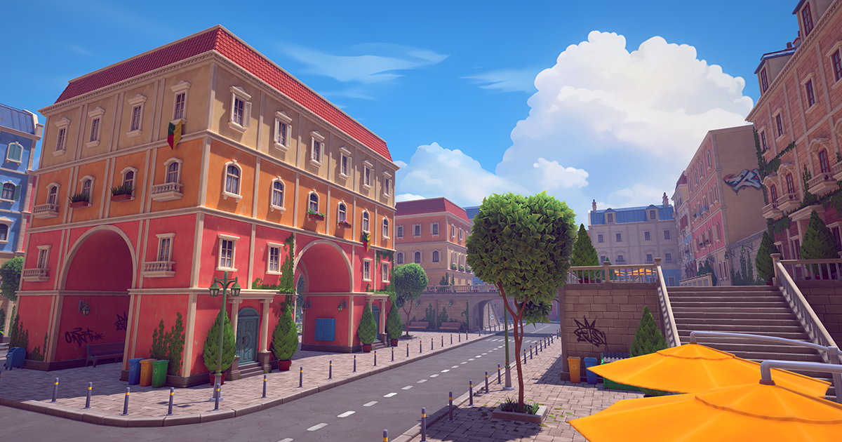 Modular European Town | 3D Urban | Unity Asset Store