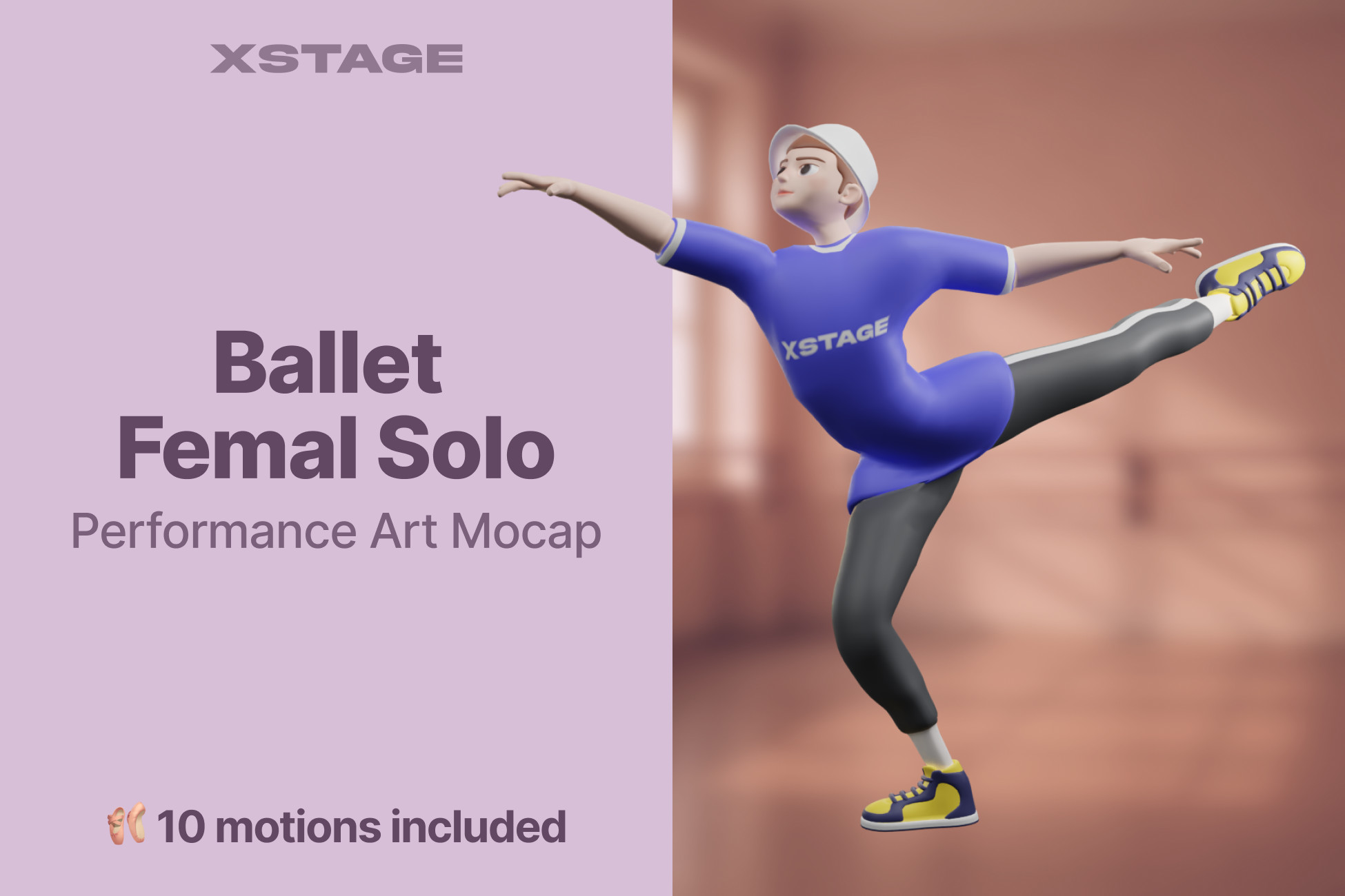 Ballet Female Solo Mocap Pack | 3D アニメーション | Unity Asset Store