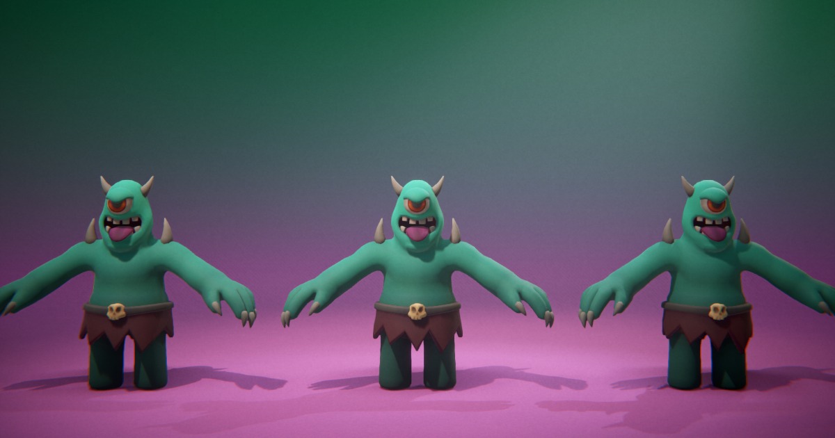 Ogre Cyclops LV3 - Character + Animations | 3D Characters | Unity Asset Store