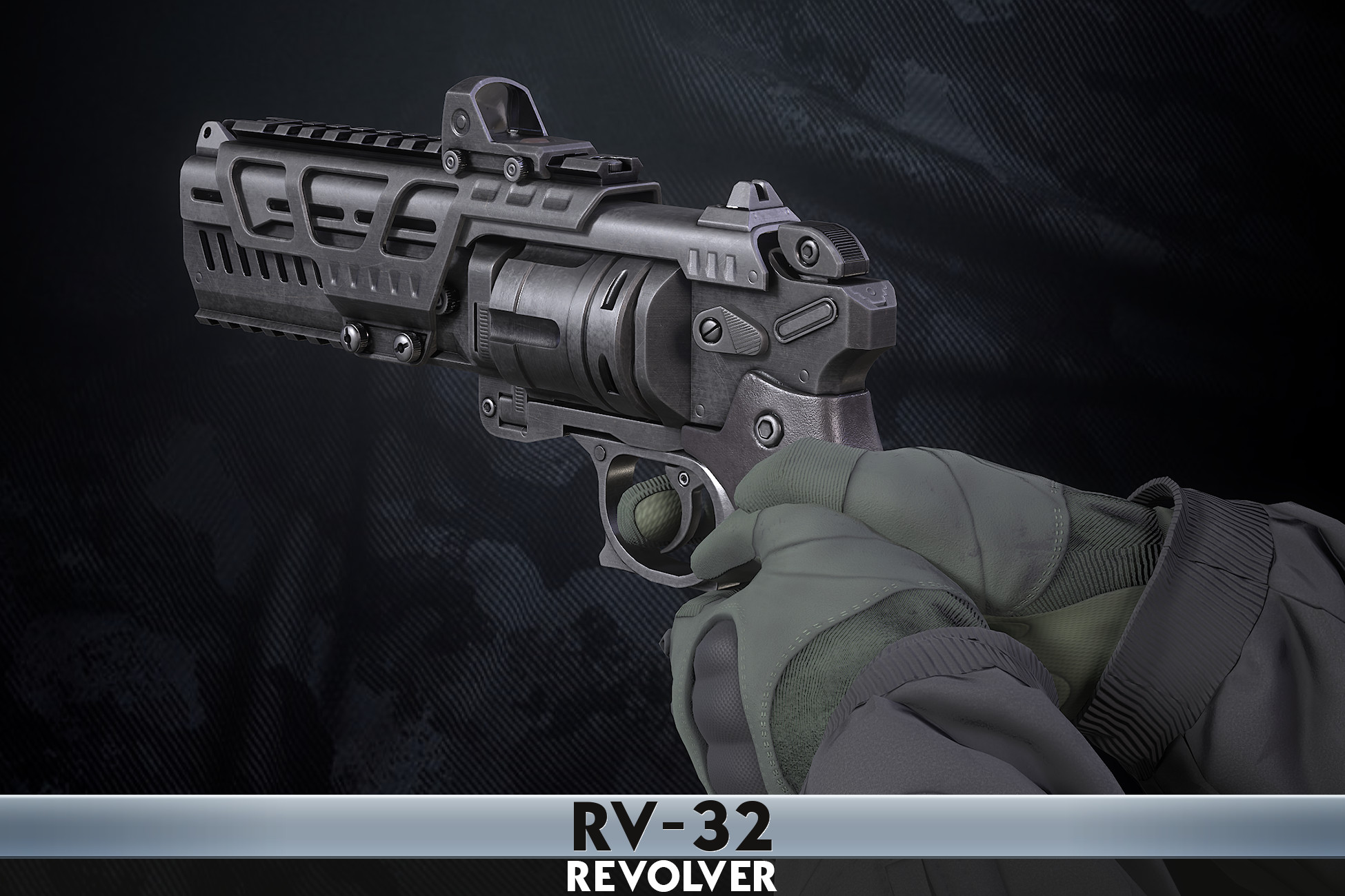 RV-32 Revolver With Hands And Weapon Case | 3D 武器 | Unity Asset Store