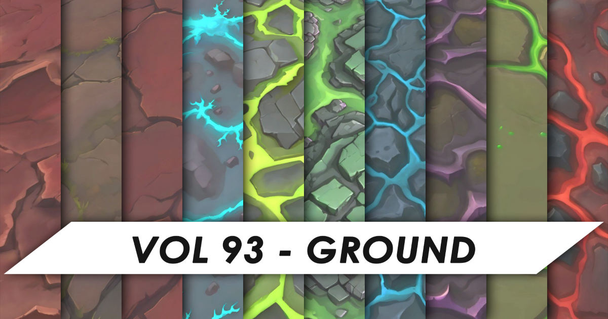 Stylized Textures - Vol 93 - Ground | 2D 材质与材料 | Unity Asset Store