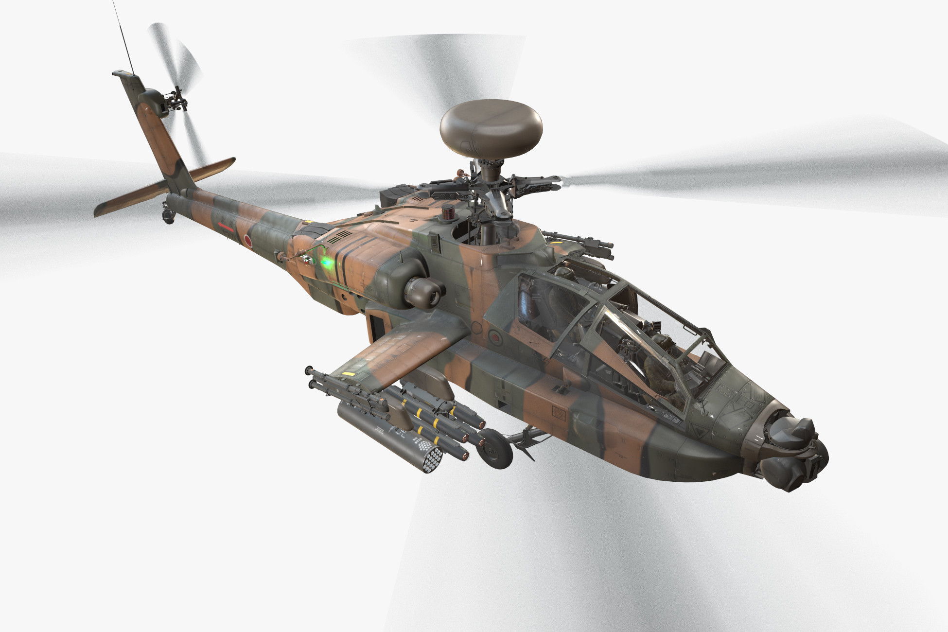 Apache AH-64D Japan Ground Defense Complex Animation | 3D 航空機 | Unity ...