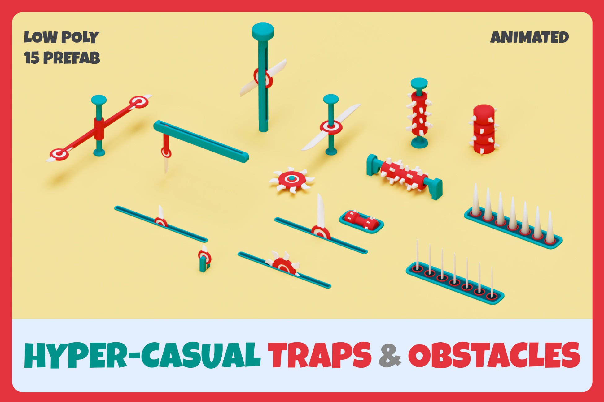 Hyper-Casual Traps & Obstacles v2 | 3D 소품 | Unity Asset Store