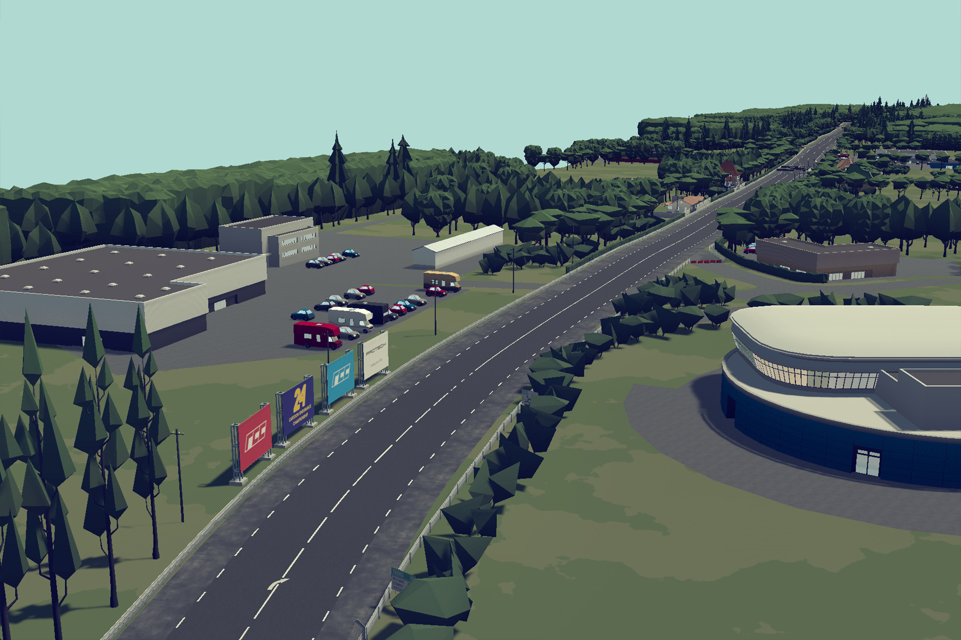 Cartoon 24H Race Track | 3D Roadways | Unity Asset Store