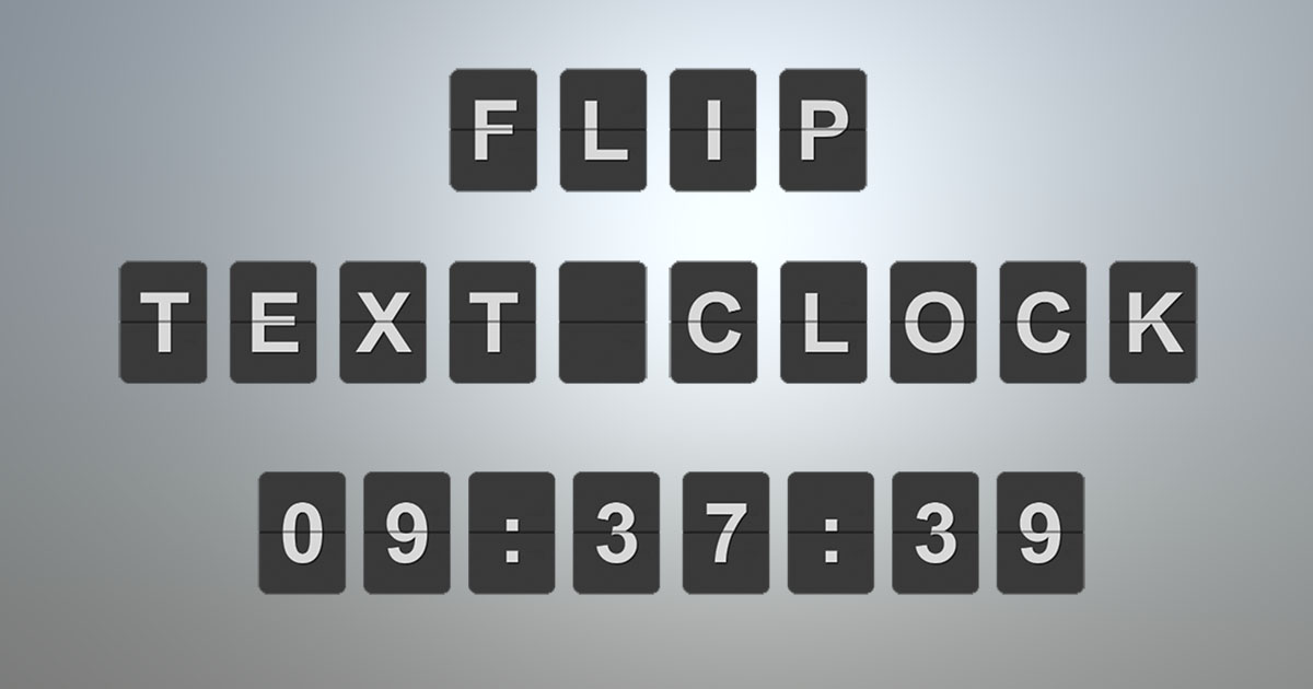 Flip Text And Clock Gui Tools Unity Asset Store