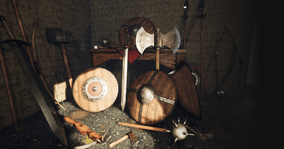 Realistic Medieval Weapons and Shields Kit | 3D Weapons | Unity Asset Store