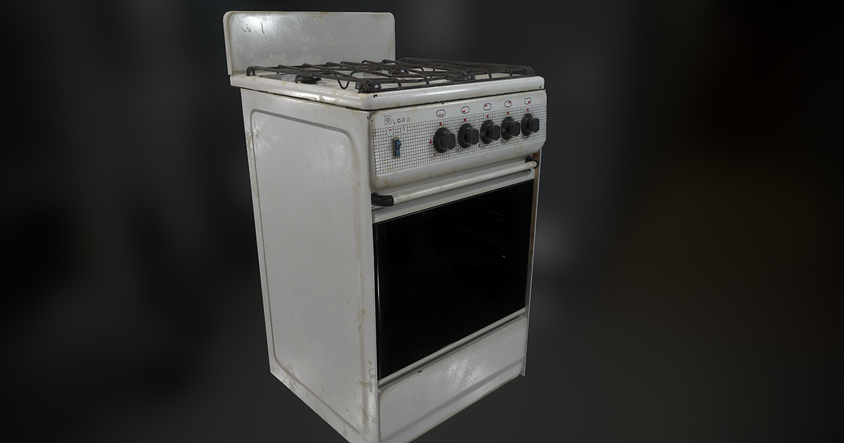 HQ Gas Stove | 3D Interior | Unity Asset Store
