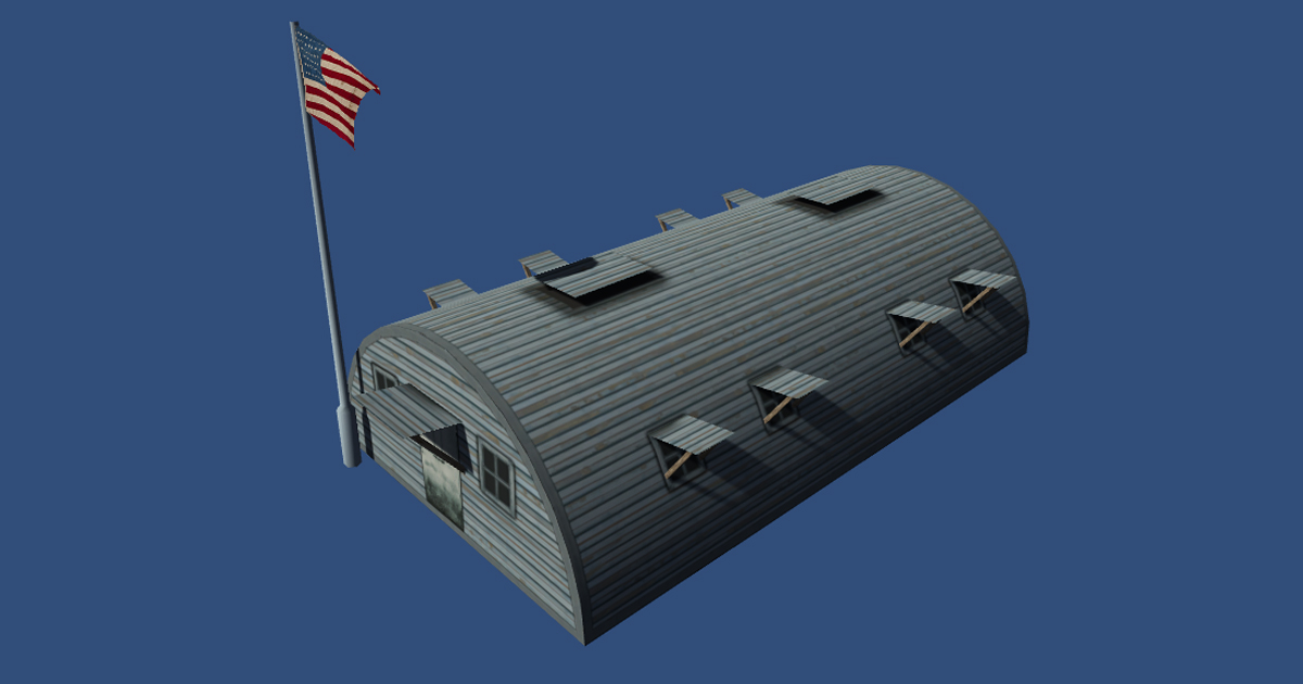 US Barracks World War 2 | 3D Historic | Unity Asset Store