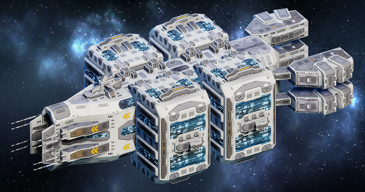 Spaceship Colonization Ship | 3D Space | Unity Asset Store