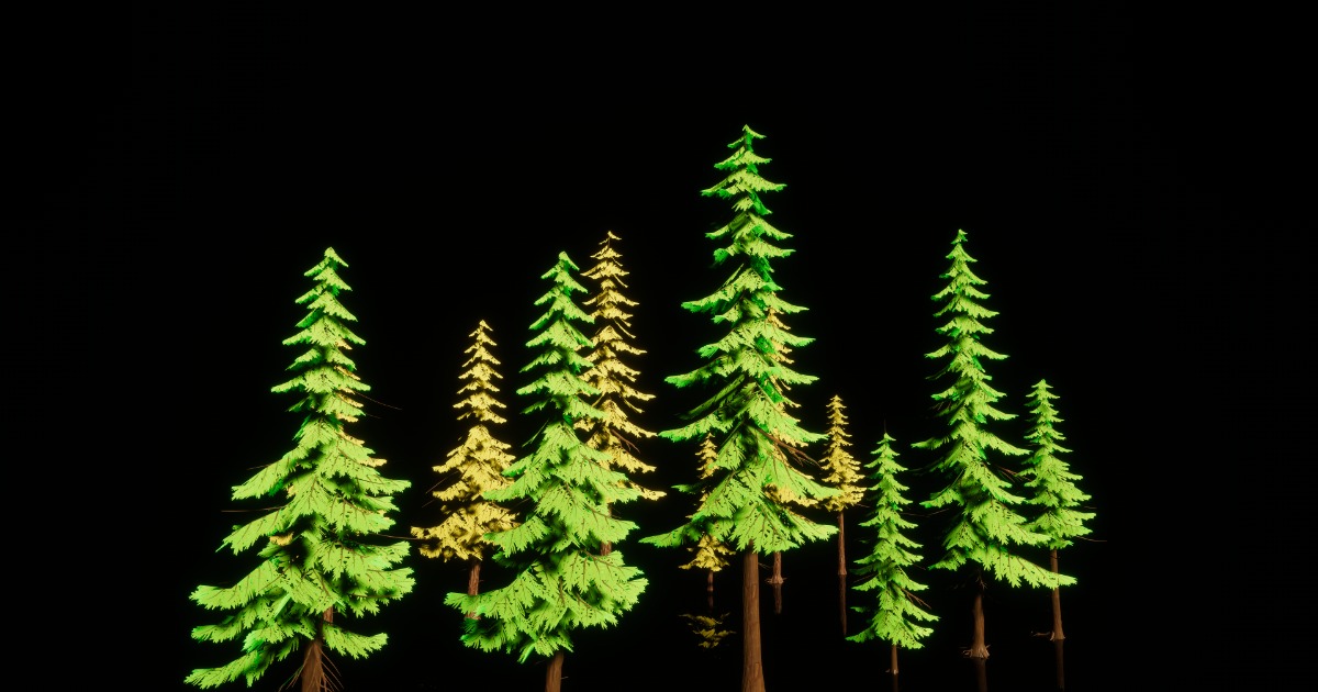 Stylized Spruce Trees - Erbeilo3D | 3D Environments | Unity Asset Store