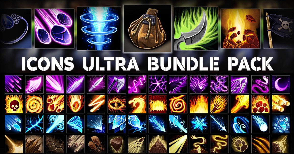 Icons Ultra Bundle Pack | 2D Icons | Unity Asset Store