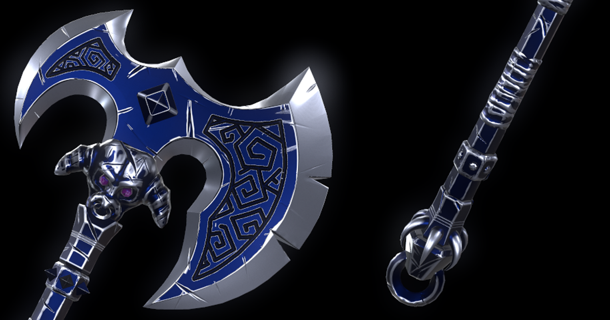 Fantasy bull fight axe | 3D Weapons | Unity Asset Store
