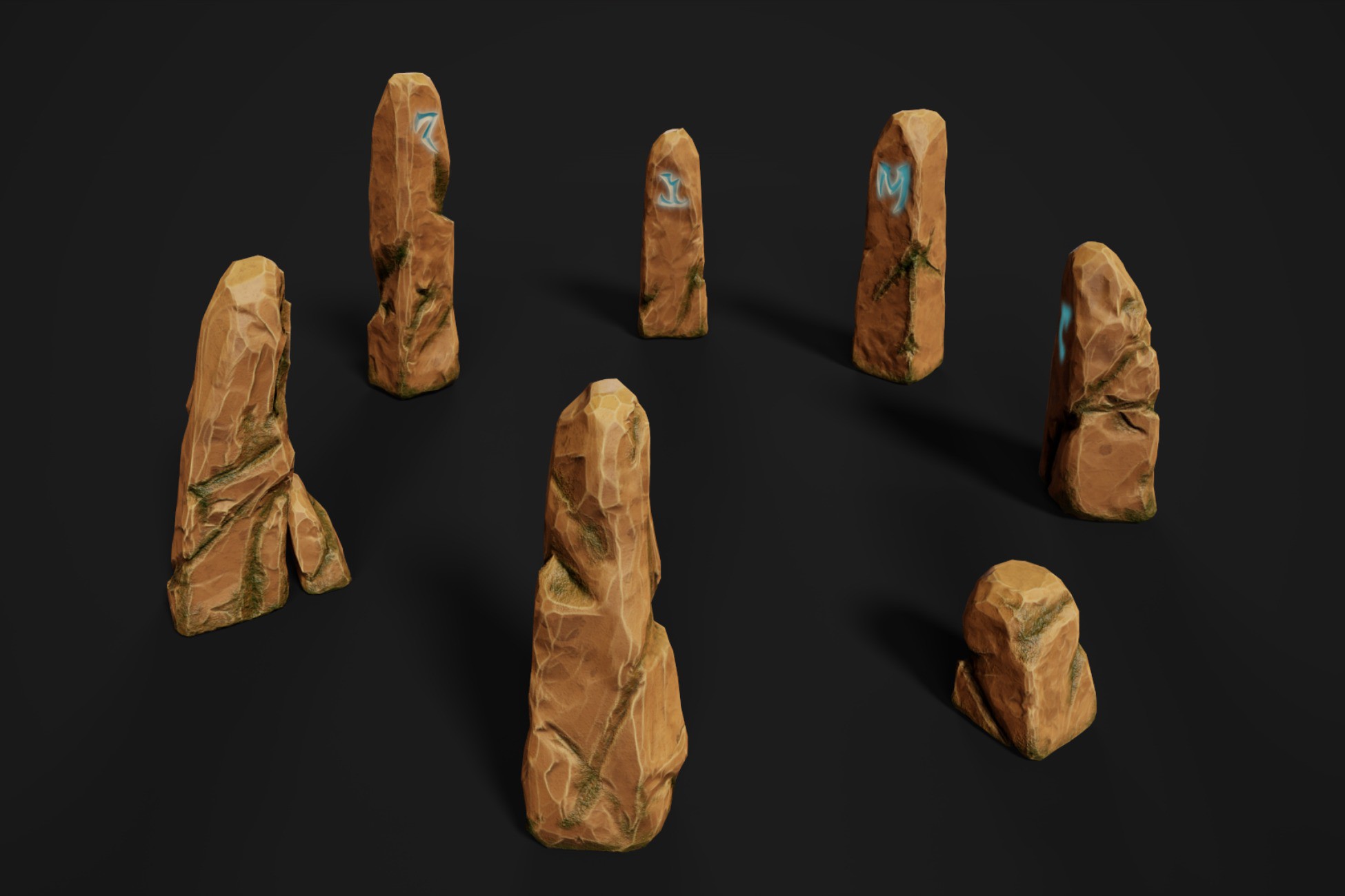 Modular Magic Rock 2 | 3D Props | Unity Asset Store