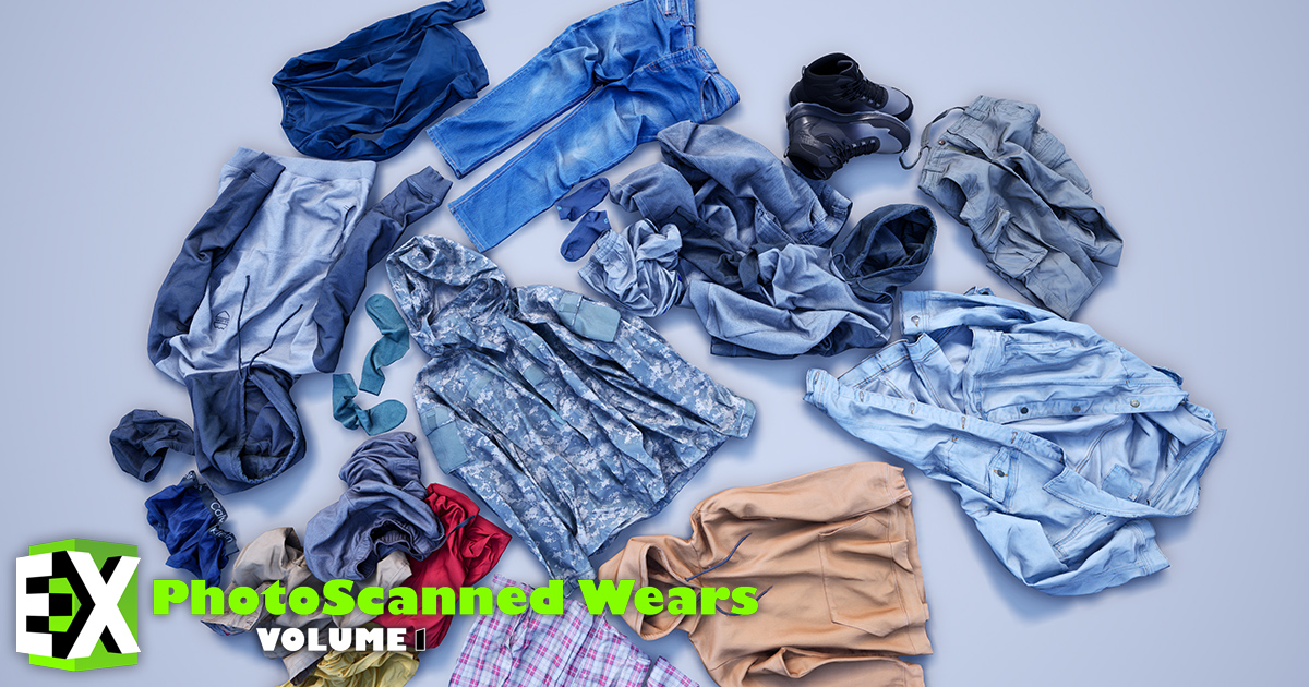PhotoScanned Wears Vol.1 | 3D Clothing | Unity Asset Store