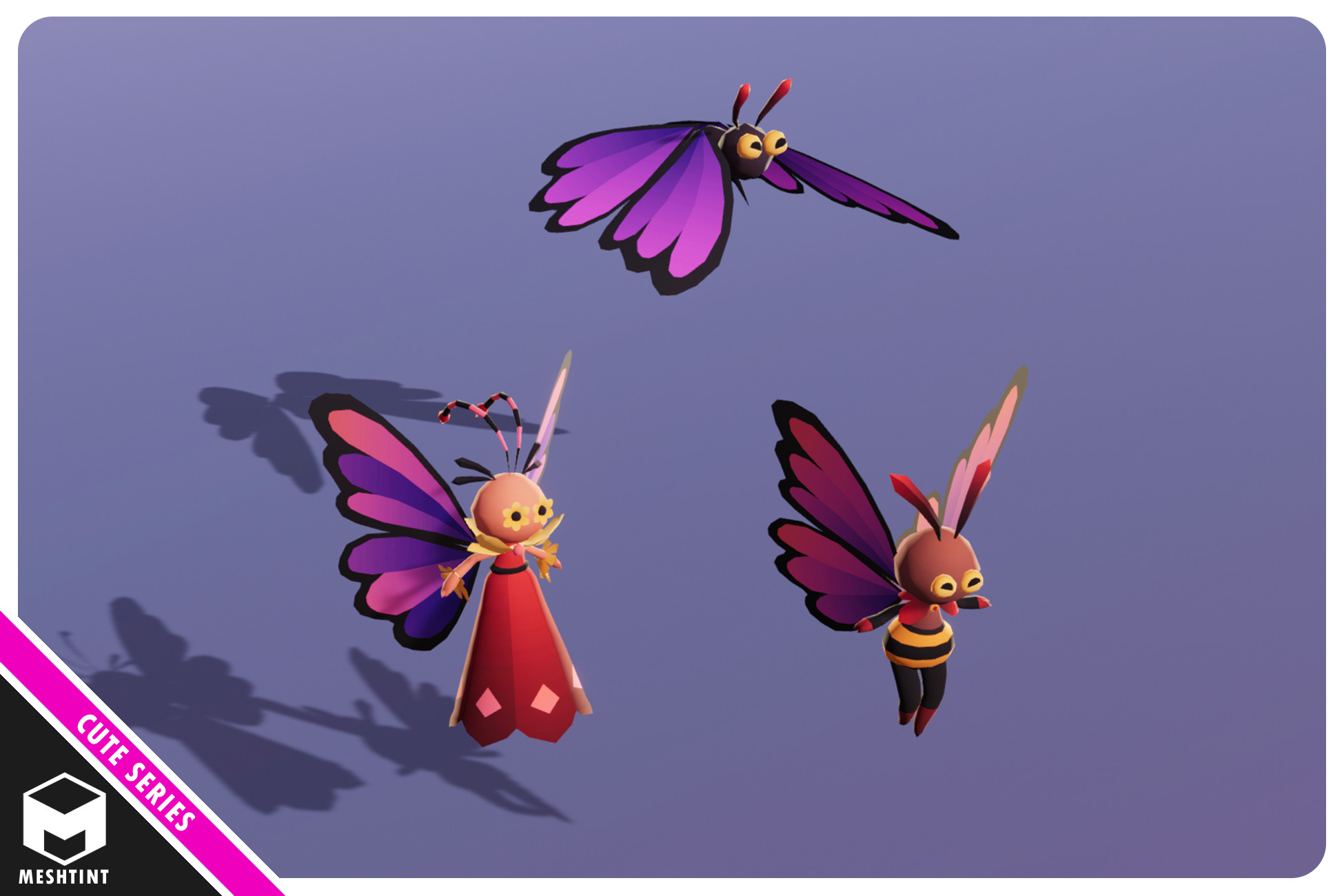 Butterfly Fairy Pixie Evolution Pack Cute Series | Characters | Unity ...