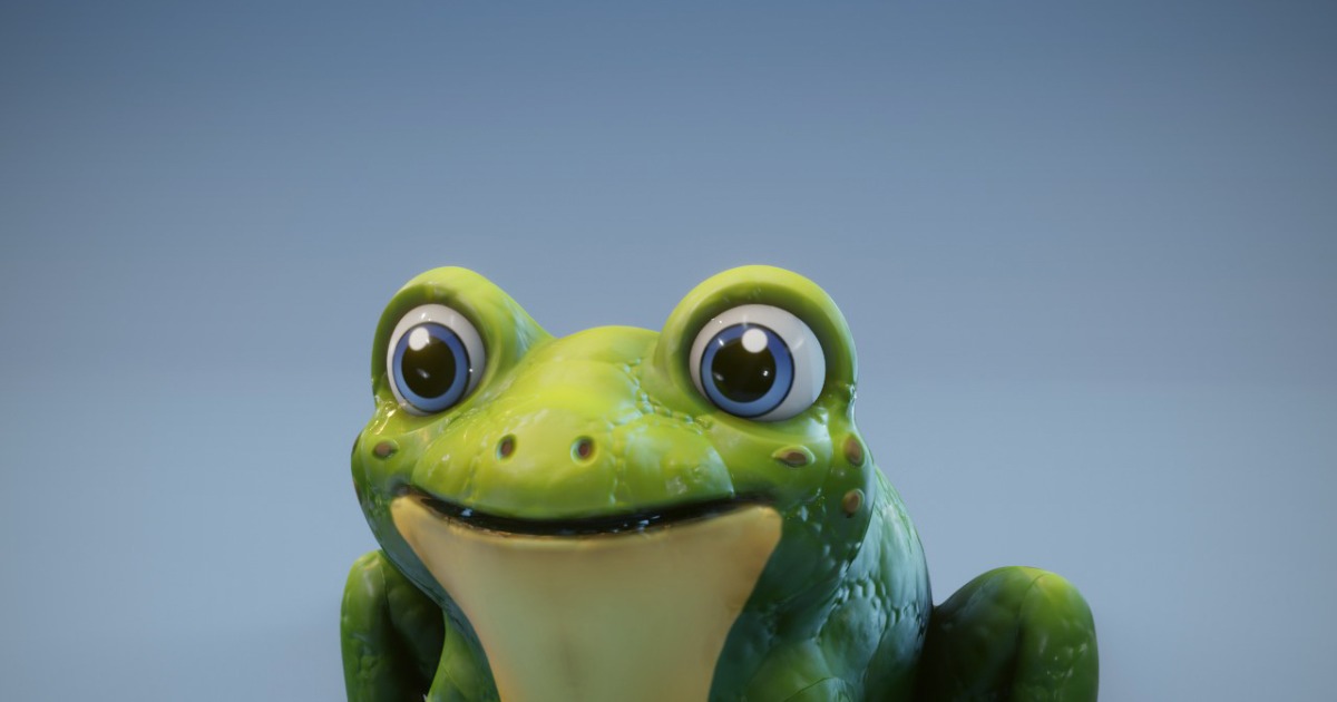 Cartoon Frog Animated 3D Model | 3D Animals | Unity Asset Store