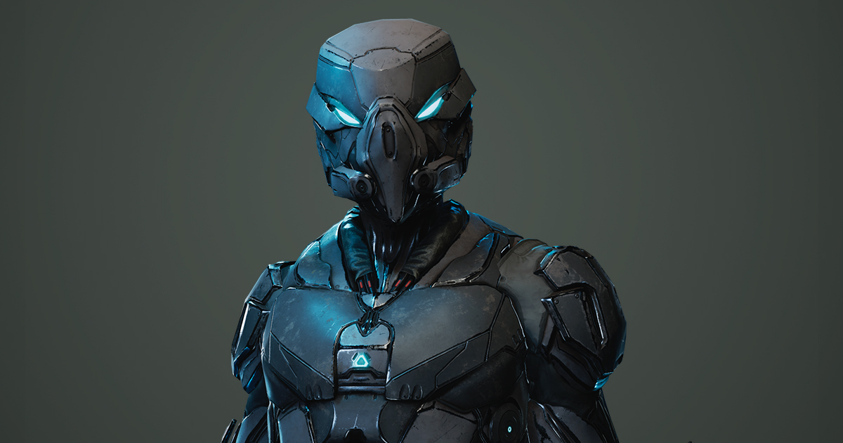 Robot Soldier Low-poly 3D model | 3D Characters | Unity Asset Store
