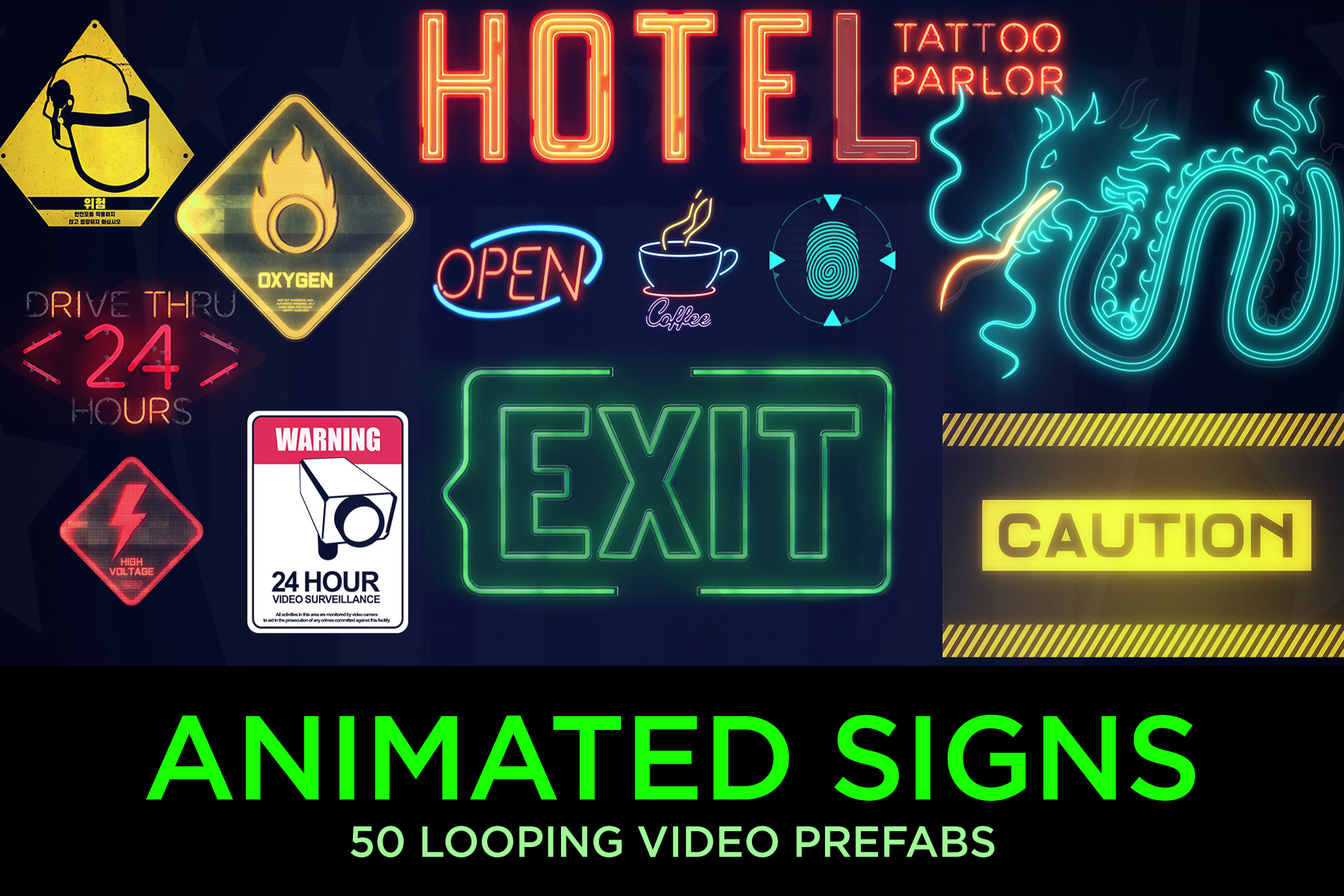 Animated Signs | 3D Props | Unity Asset Store