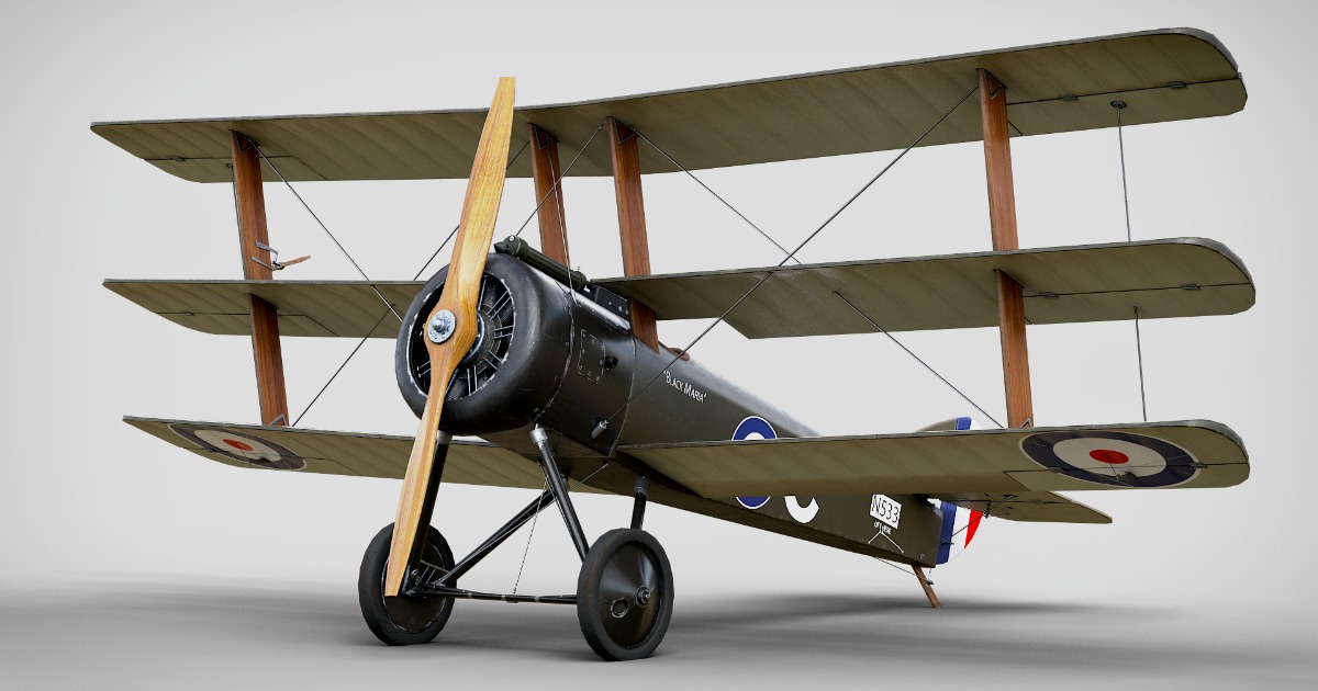 Aircraft Sopwith Triplane Rigged | 3D Air | Unity Asset Store