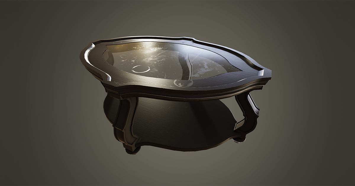 Vintage Coffee Table | 3D Furniture | Unity Asset Store