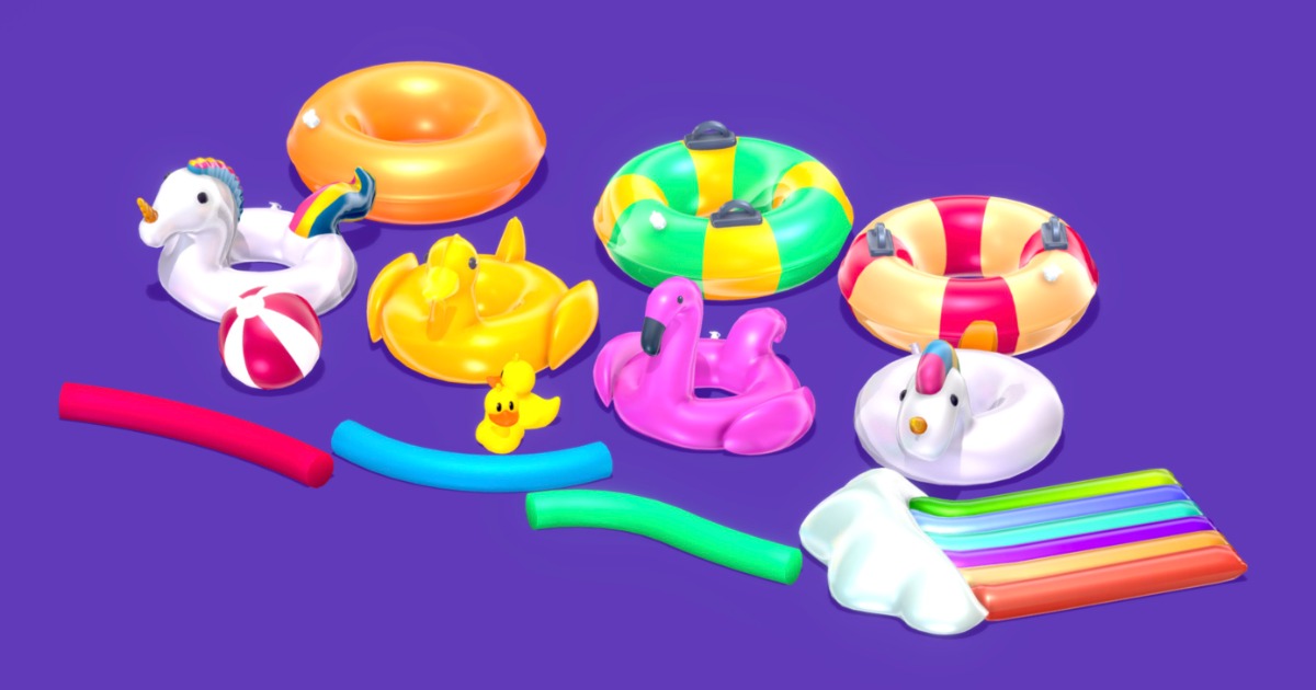 Cartoon Float Pool Pack | 3D 小道具 | Unity Asset Store