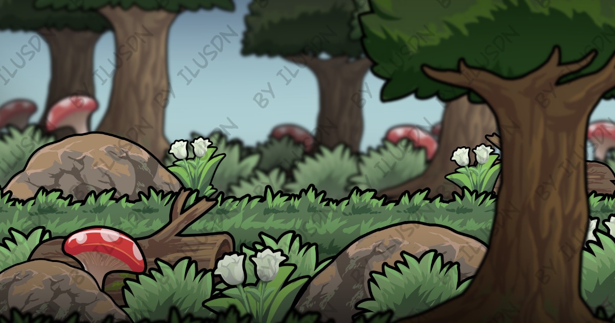 2D Lineart Forest | 2D Environments | Unity Asset Store